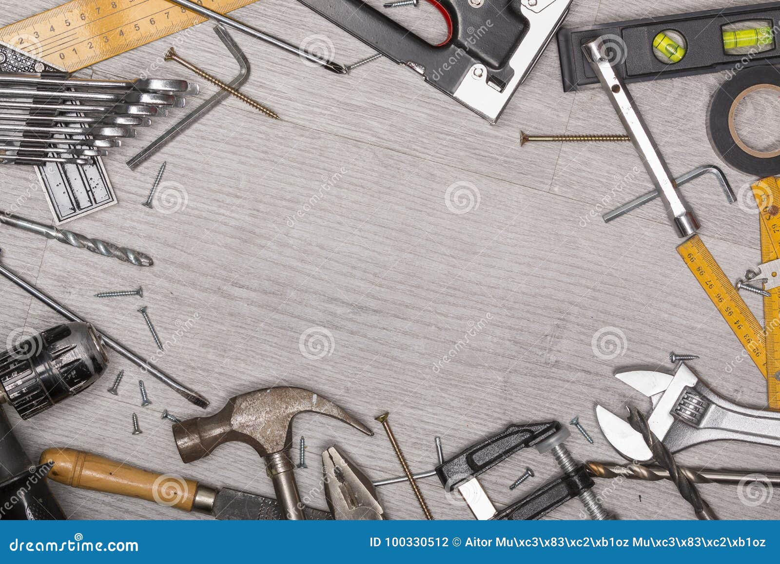 Table with tools stock photo. Image of carpentry, professional - 100330512