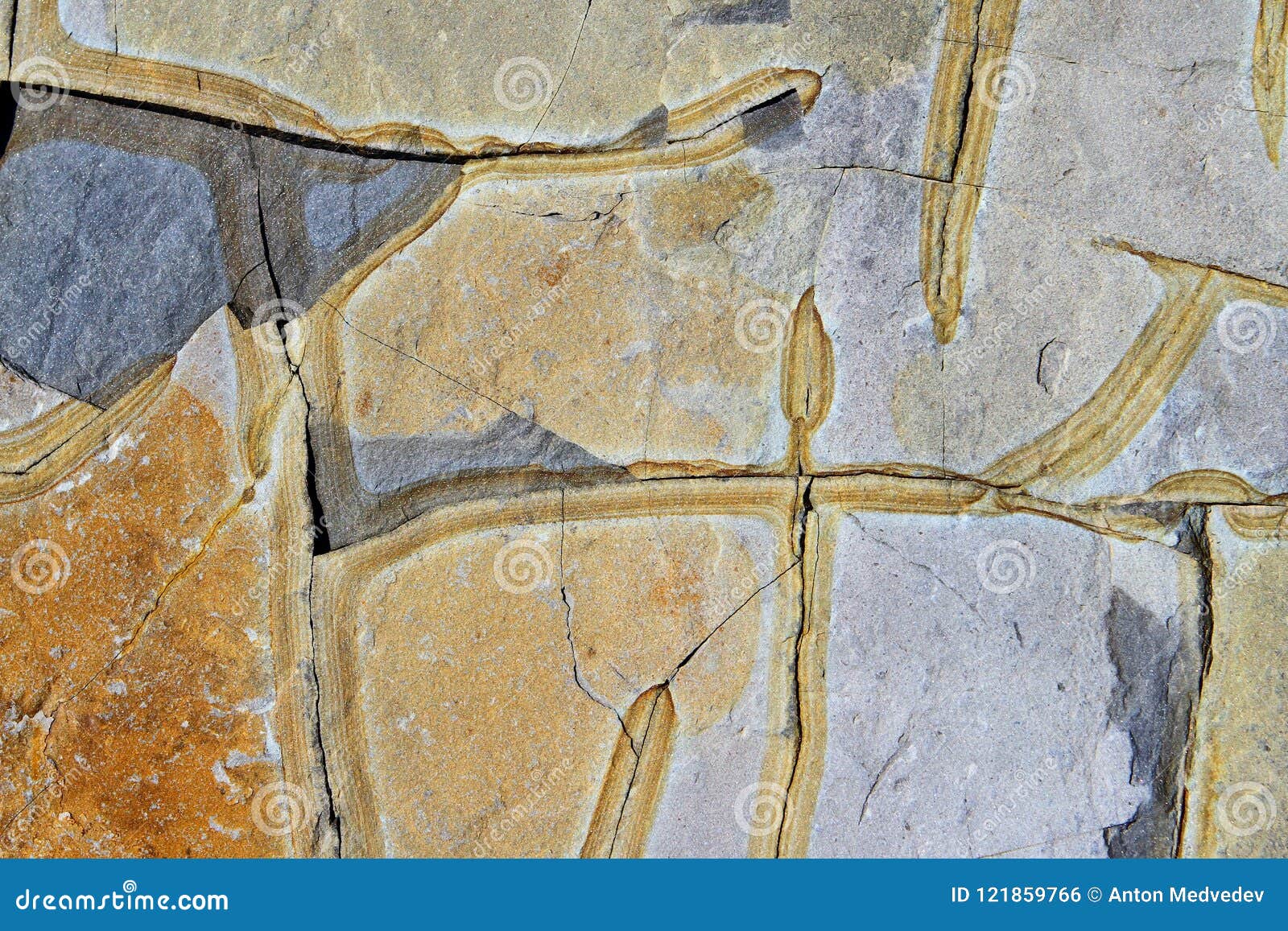 Grey and Yellow Slate Stone Surface Texture with Cracks. Sea Slate ...