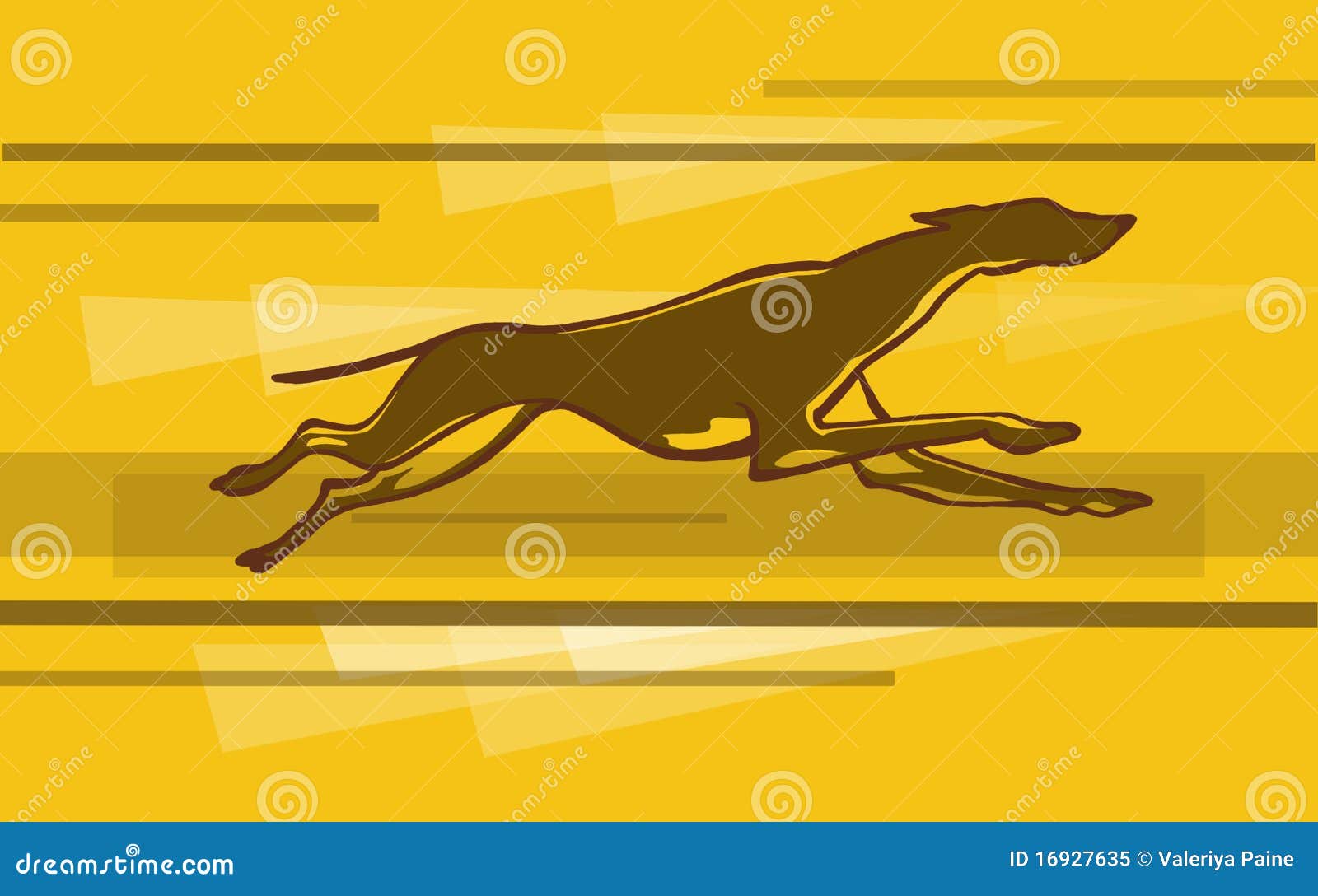 Greyhound stock illustration. Illustration of clip, breeding - 16927635