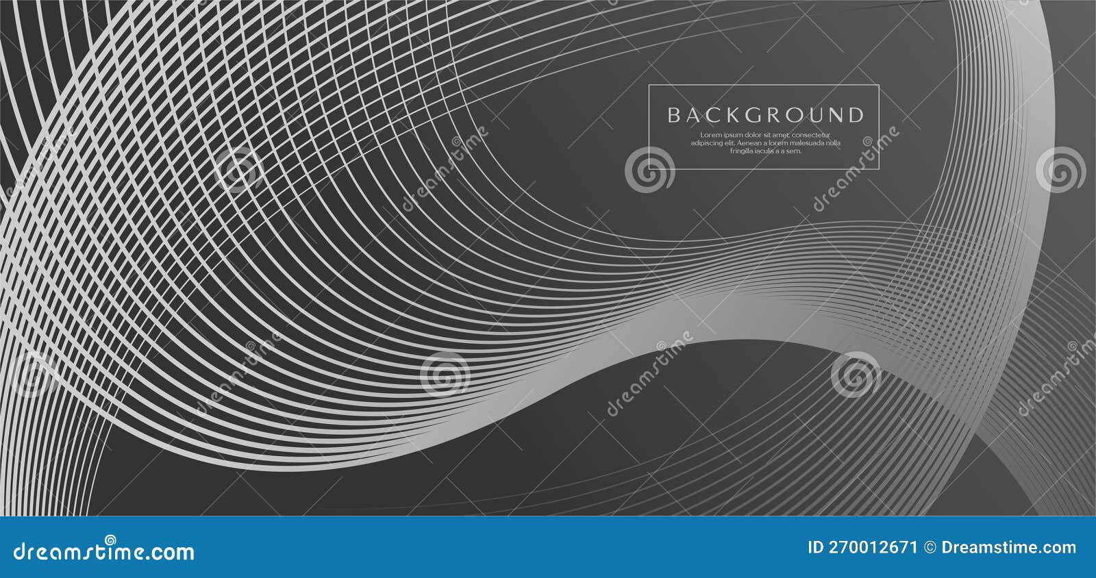 Greyscale Modern Blend Wave Line Abstract Background. Flowing Waves ...