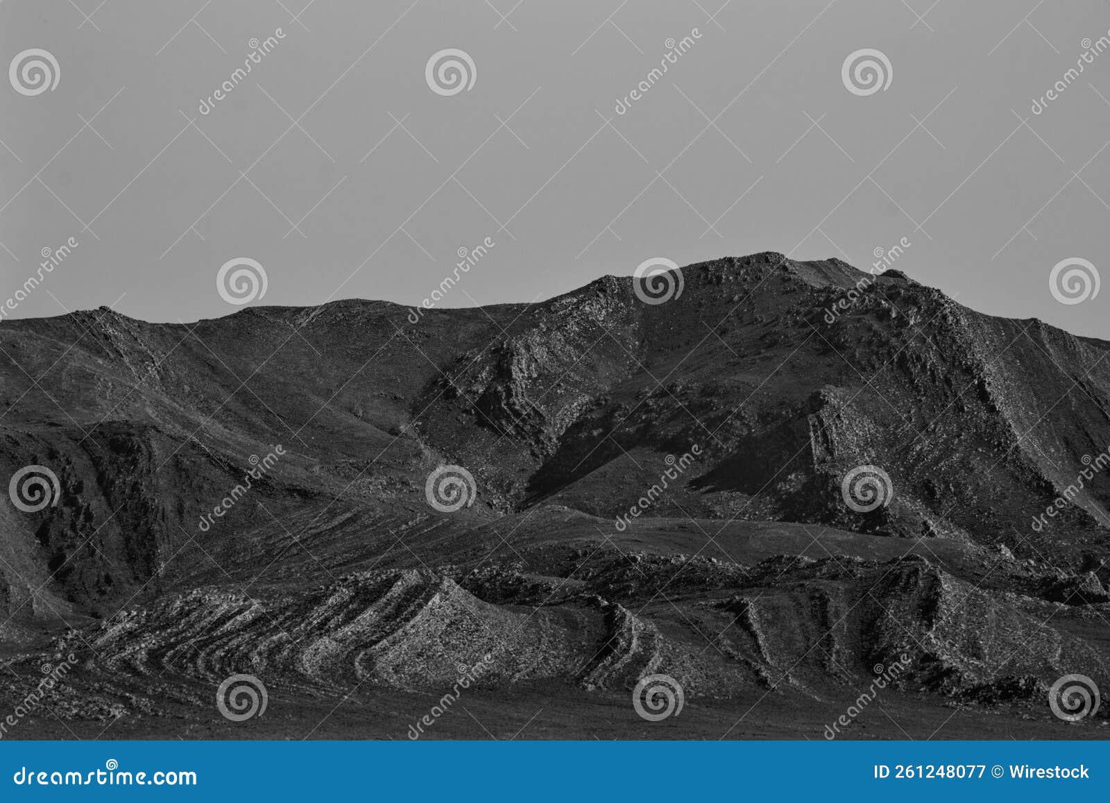 Greyscale Shot of a Mountain Landscape Scenery Stock Image - Image of ...