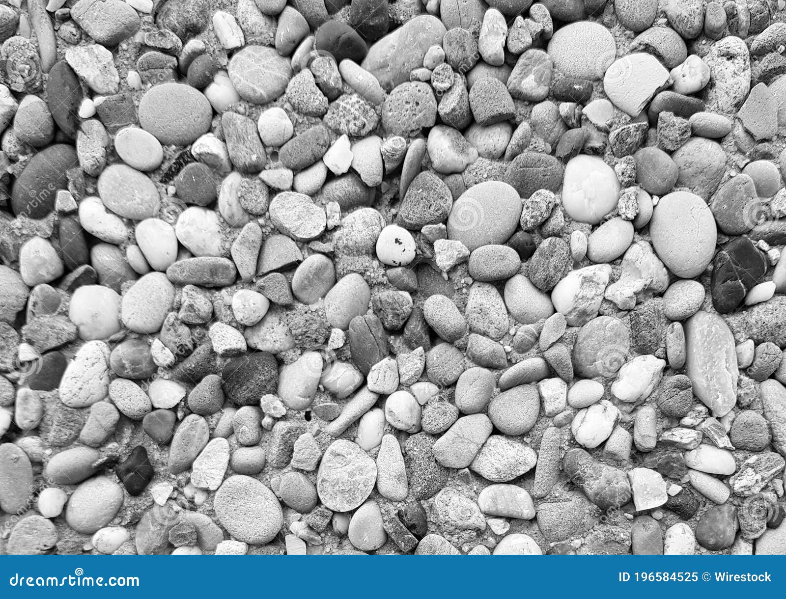 Greyscale Shot of a Pebble Wall Texture for Backgrounds Stock Image ...