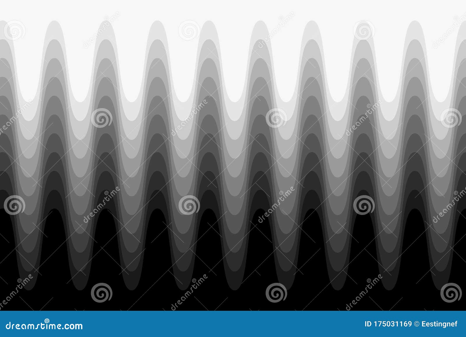 Greyscale Wave Background. Vector Illustration Stock Vector ...