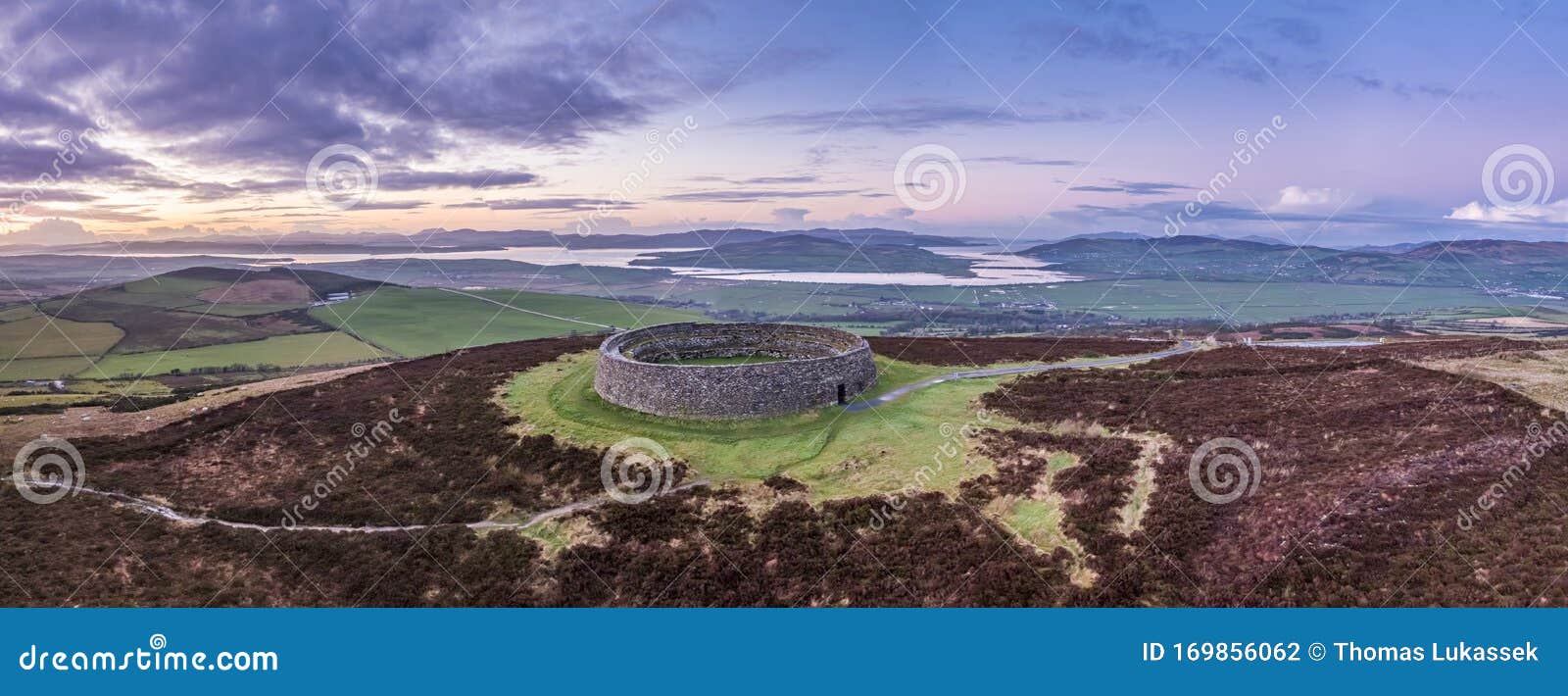 Grianan of Aileach Ring Fort, Donegal - Ireland Stock Photo - Image of ...