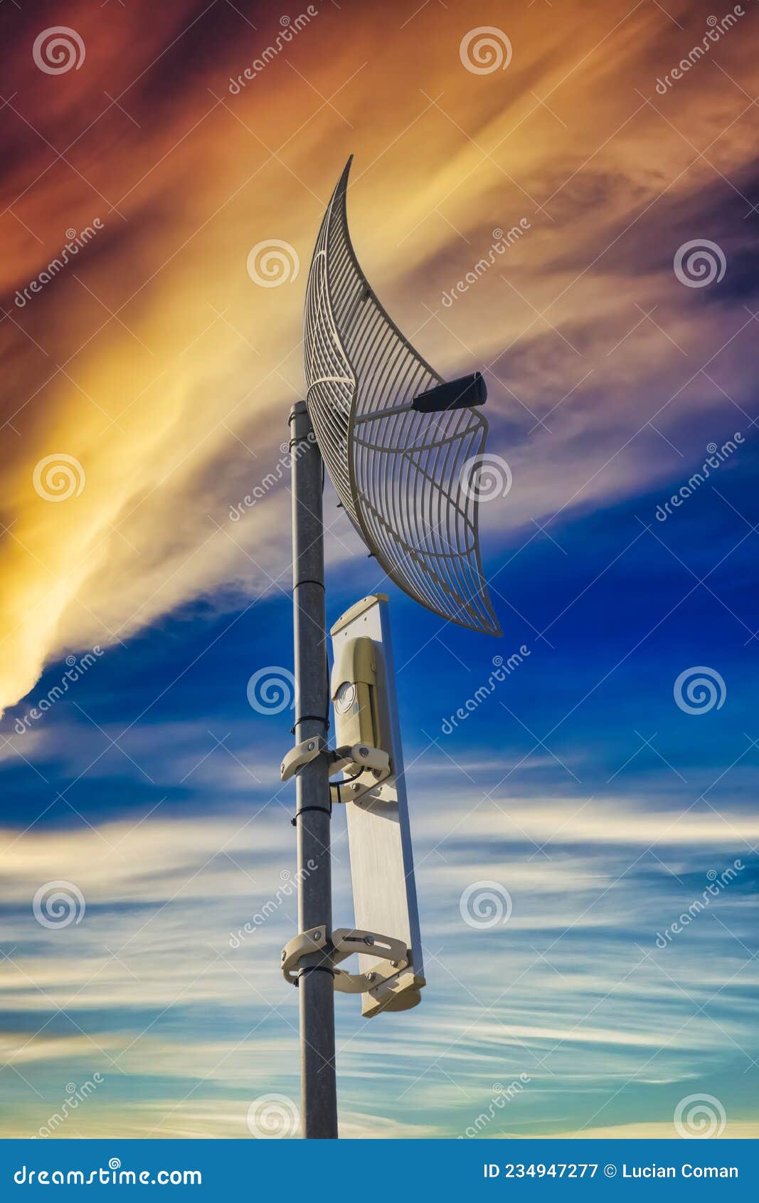 Grid antenna stock image. Image of broadcast, electrical - 234947277
