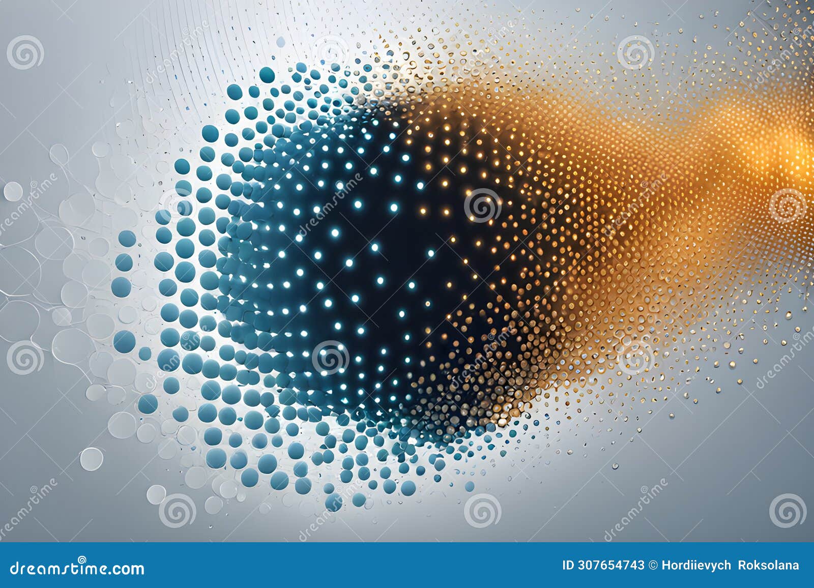 Grid Background of Abstract Technology Particles Stock Image - Image of ...