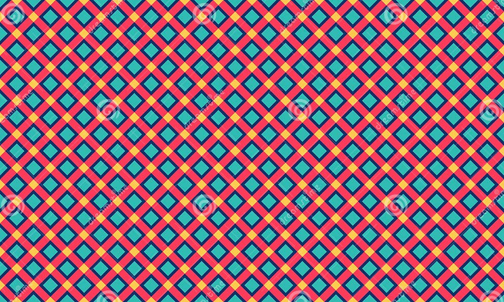 Grid-Based Design Geometric Shapes Seamless Pattern for Wallpaper ...