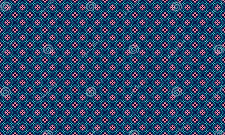 Grid-Based Design Geometric Shapes Seamless Pattern for Wallpaper ...