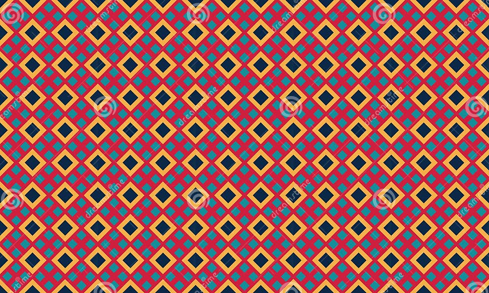 Grid-Based Design Geometric Shapes Seamless Pattern for Wallpaper ...