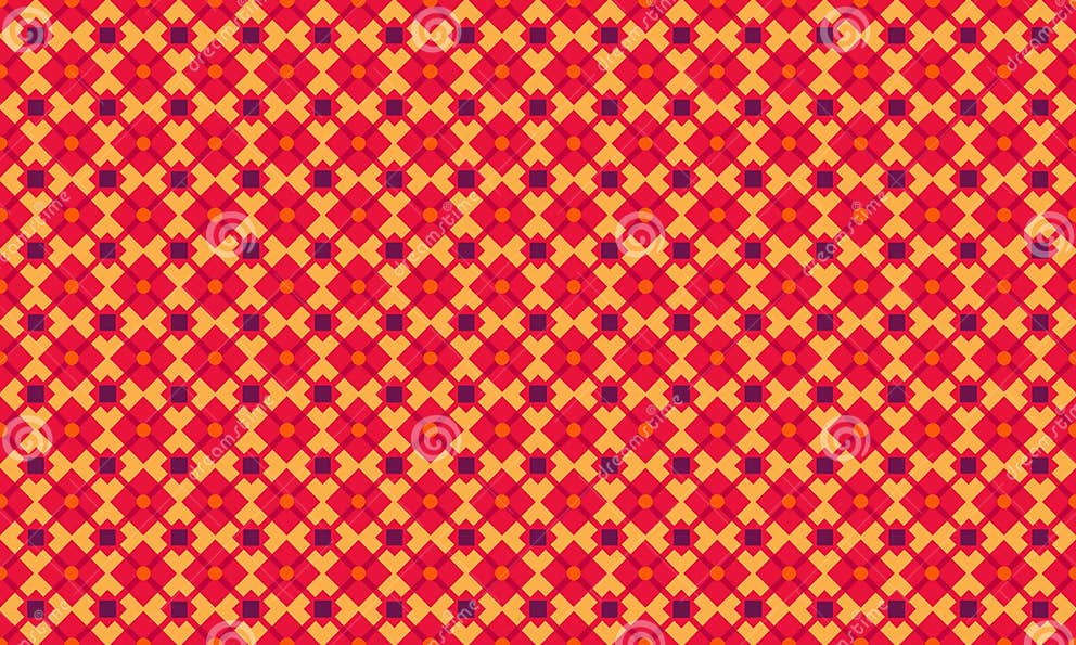 Grid-Based Design Geometric Shapes Seamless Pattern for Wallpaper ...