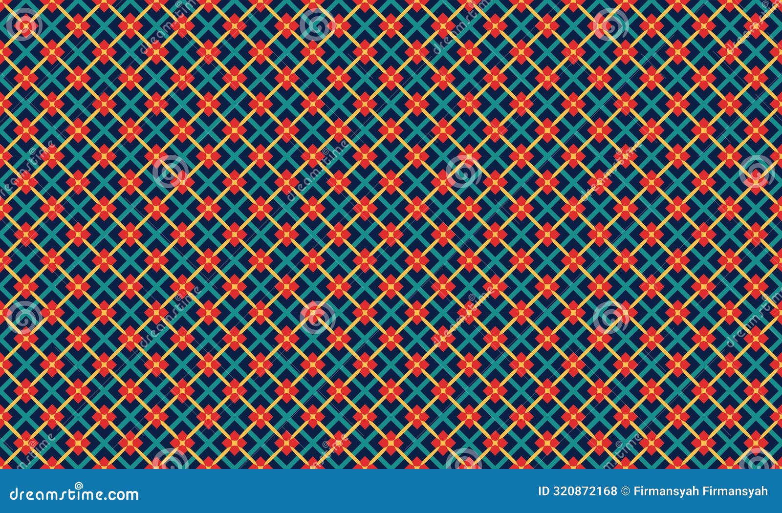 Grid-Based Design Geometric Shapes Seamless Pattern for Wallpaper ...