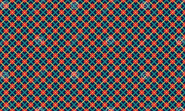 Grid-Based Design Geometric Shapes Seamless Pattern for Wallpaper ...