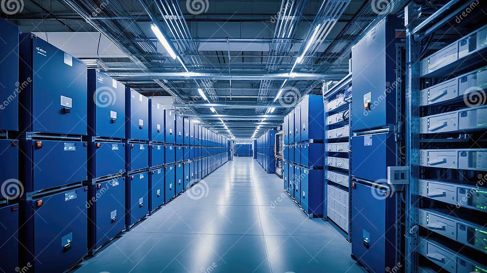 Grid battery storage stock illustration. Illustration of battery ...