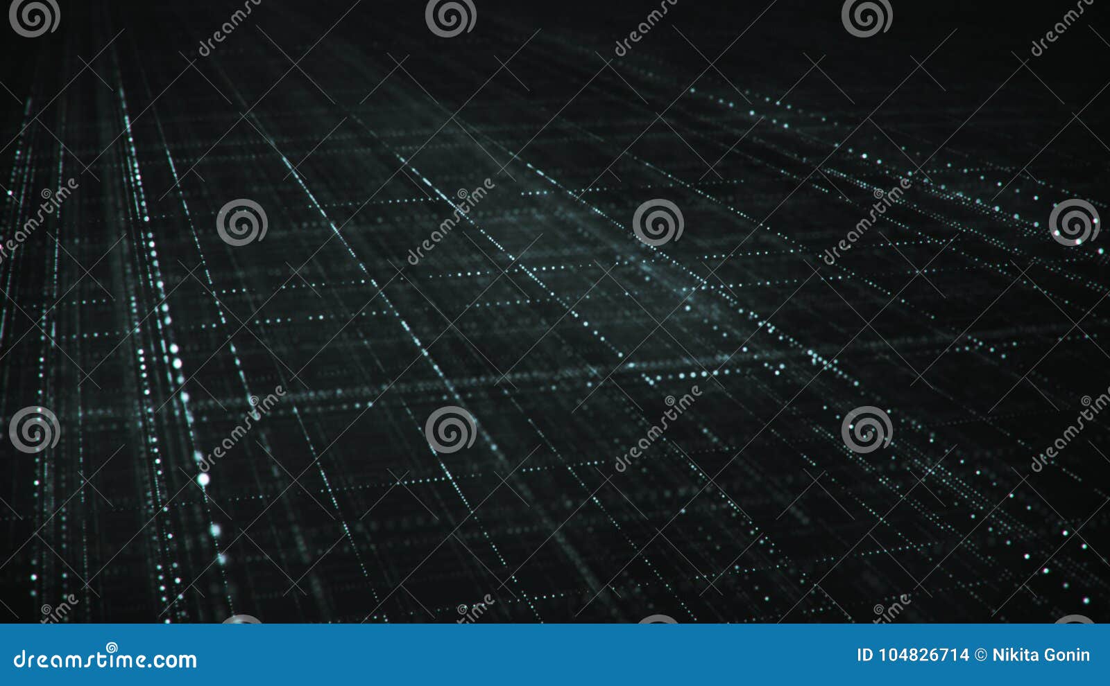 Grid of Binary Digital Code Abstract it Concept Stock Illustration ...