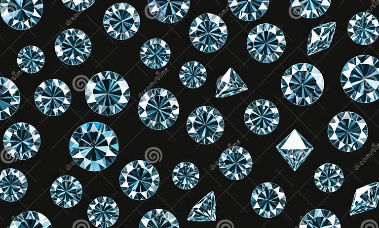 Grid Blue Diamonds with White Centers and Six-pointed Star Patterns is ...