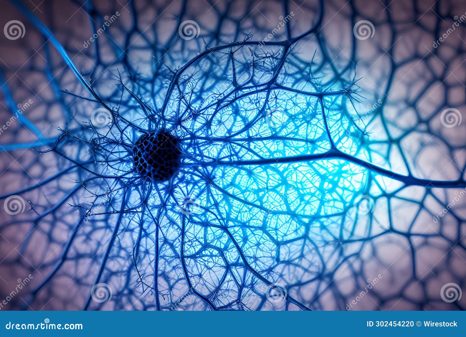Brain Cell and Neurons, AI Generated Stock Illustration - Illustration ...