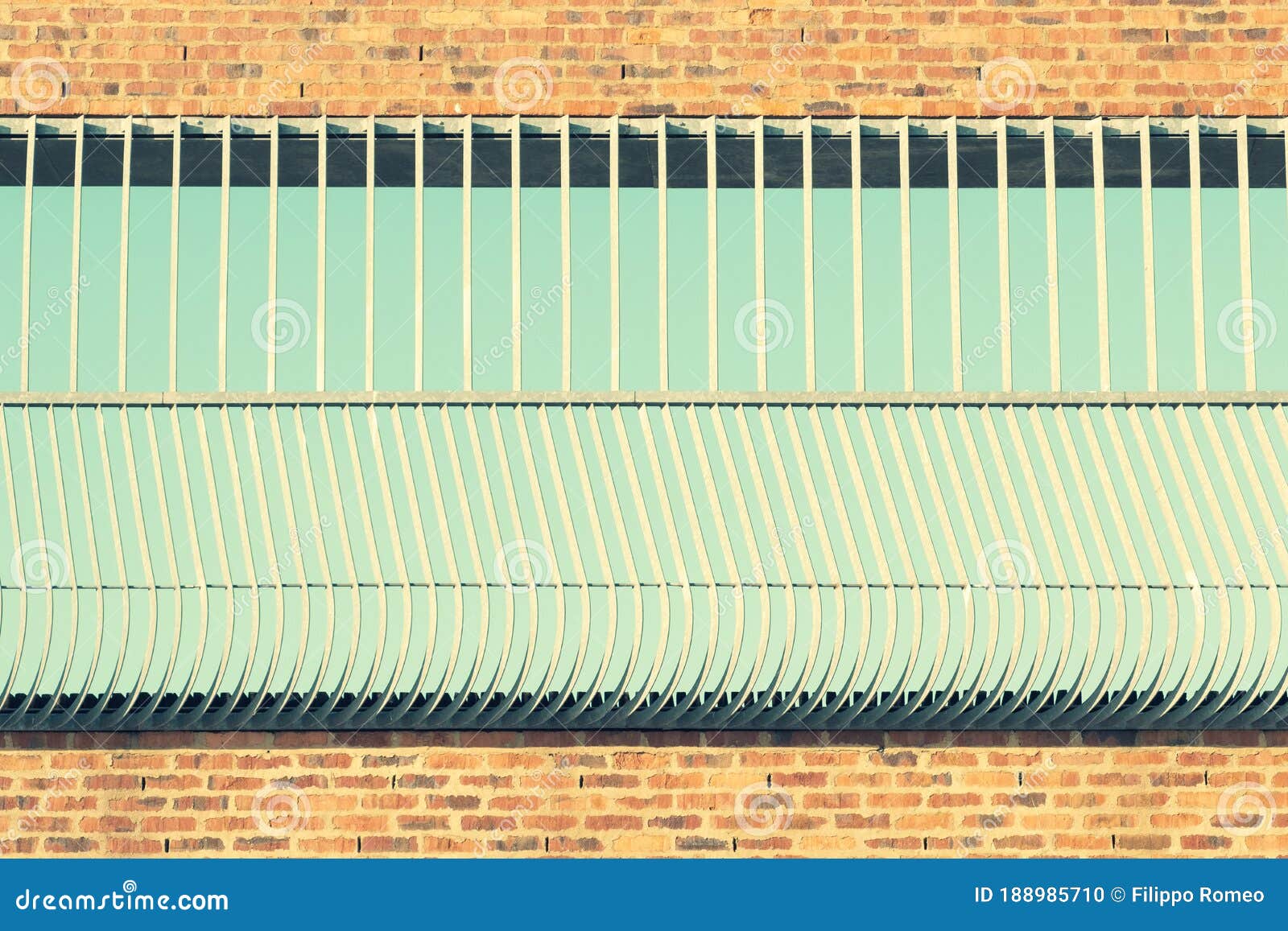 Grid brick wall stock photo. Image of design, iron, concept - 188985710