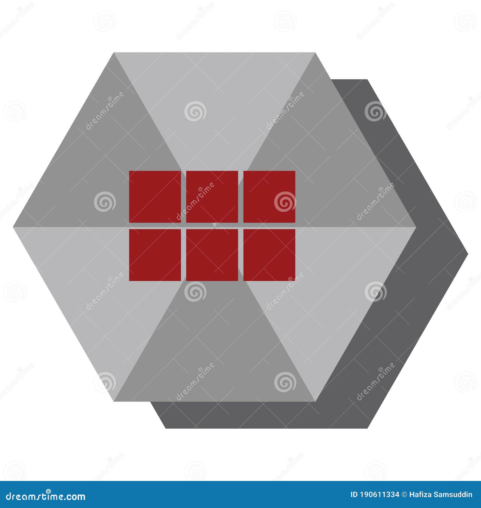 Grid Button. Vector Illustration Decorative Design Stock Vector ...