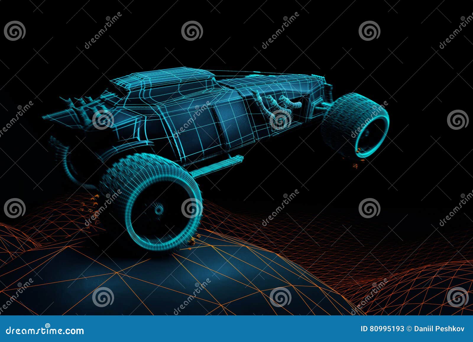 Grid car model side stock illustration. Illustration of creative - 80995193