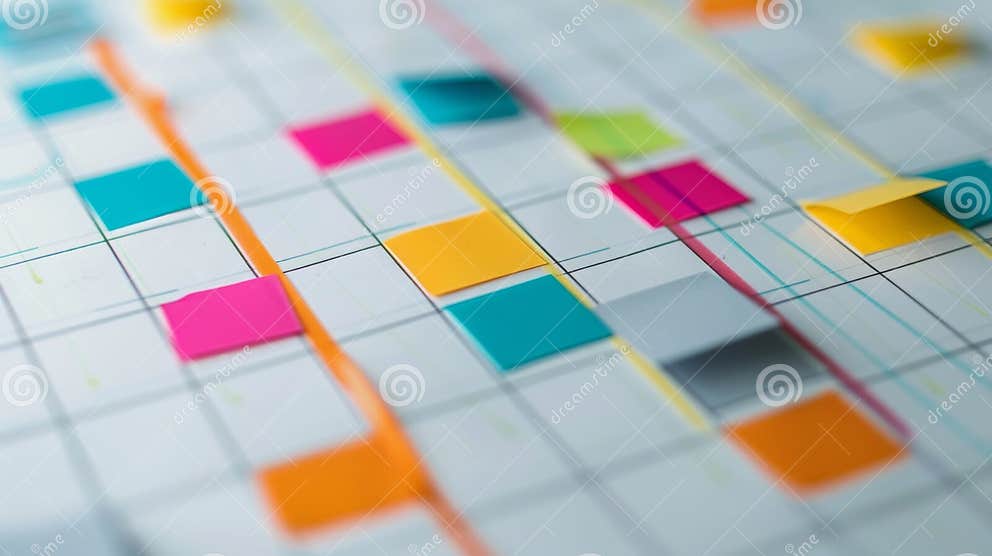 A Grid with Checkboxes for Different Tasks Helping To Track Progress ...