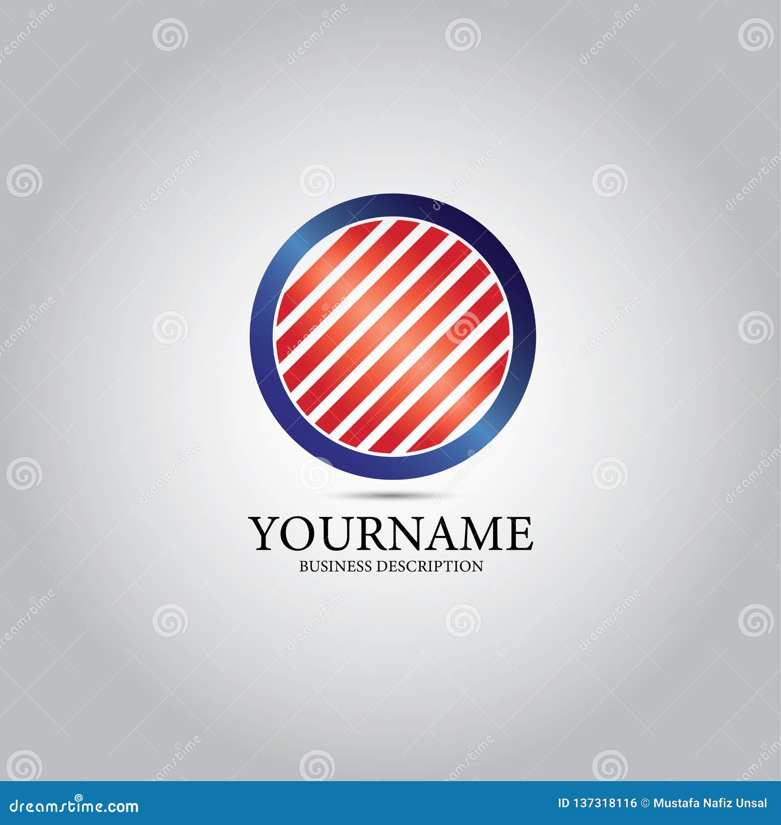 Grid at Circular Template Logo Stock Illustration - Illustration of ...