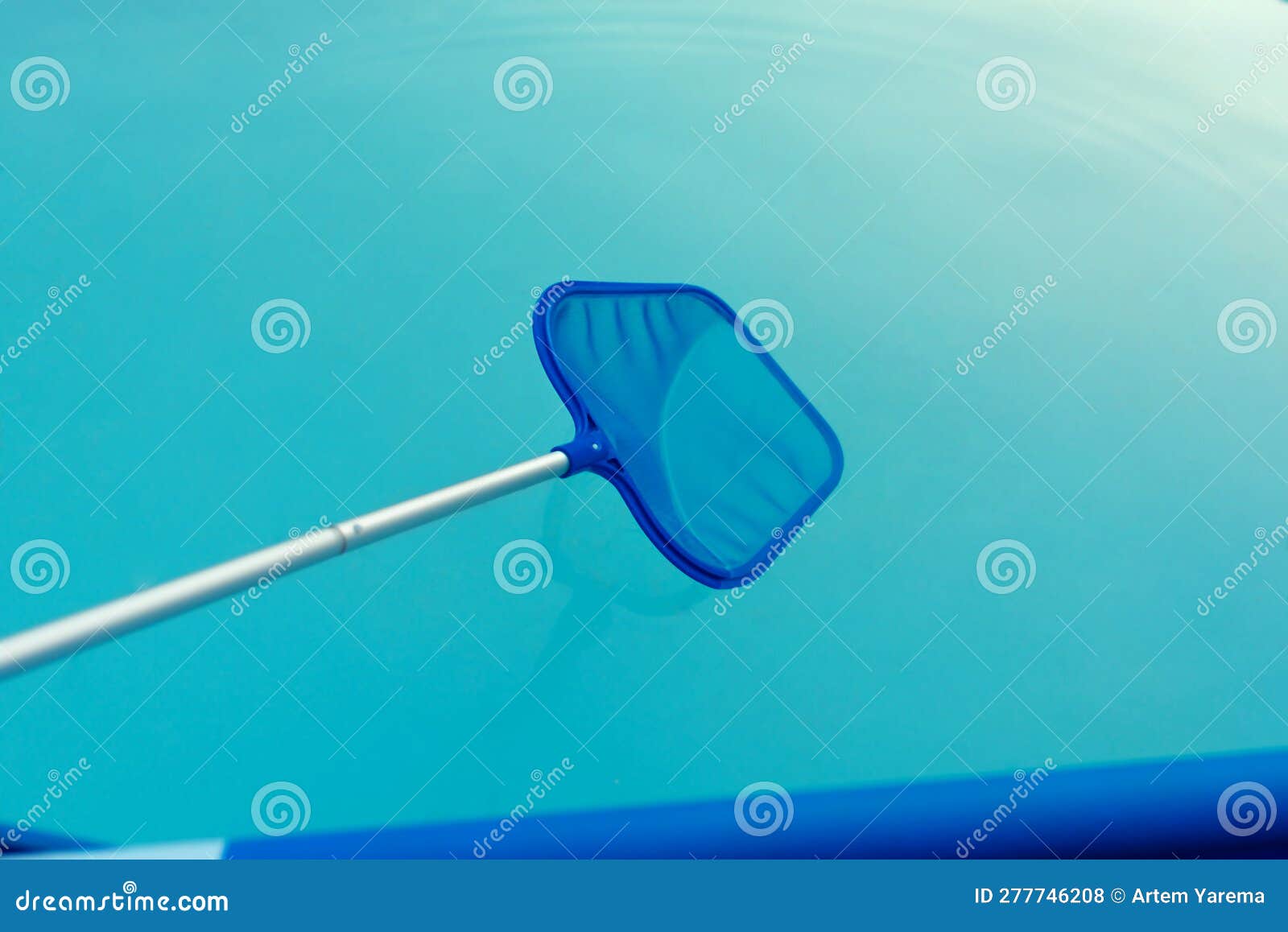 Mesh for Cleaning and Maintaining the Pool Stock Photo - Image of clean ...