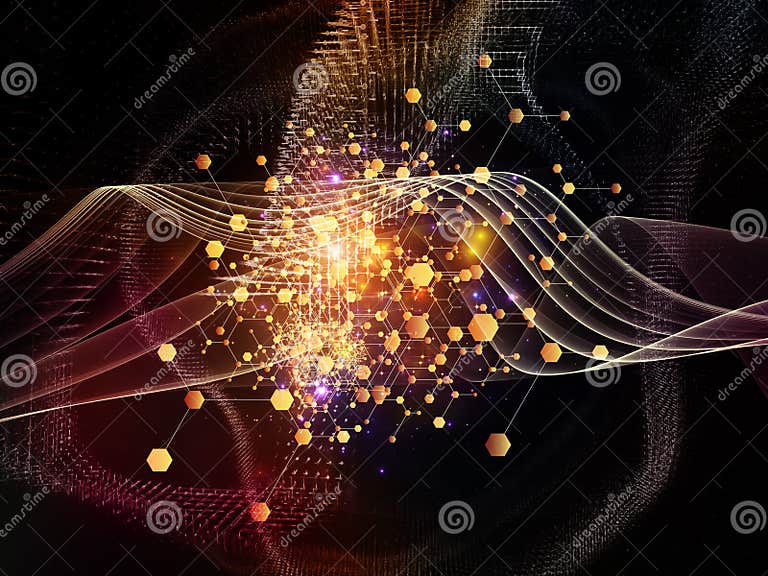 Grid Cluster stock illustration. Illustration of node - 204031203