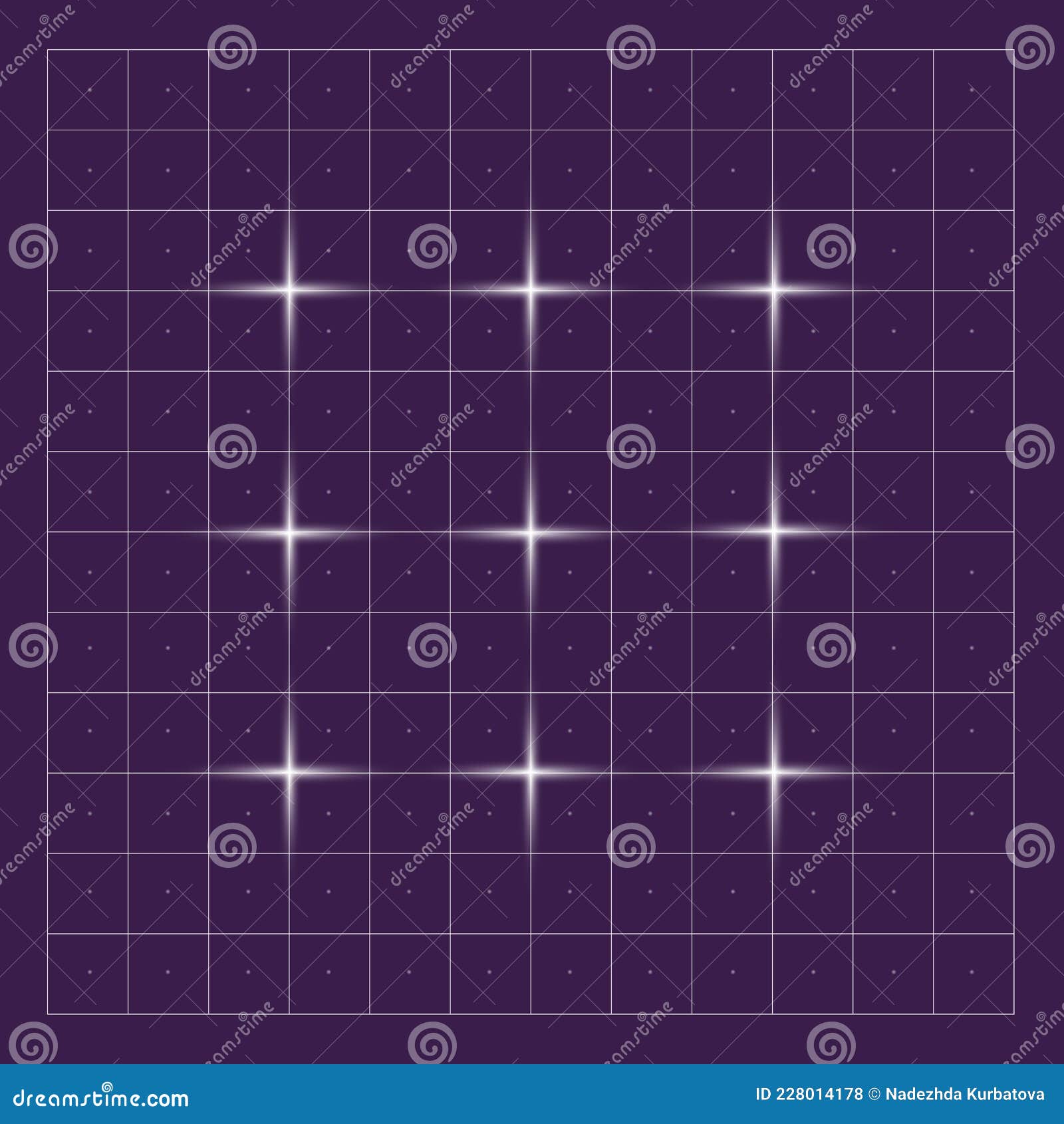 Grid on Digital Hud. Vector Grids for Techno Interface Future Square ...