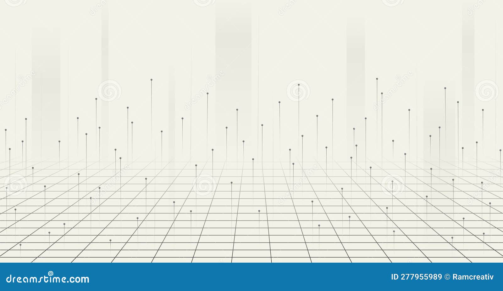 Grid with Digital Line Connections, Internet Network Connection, Big ...