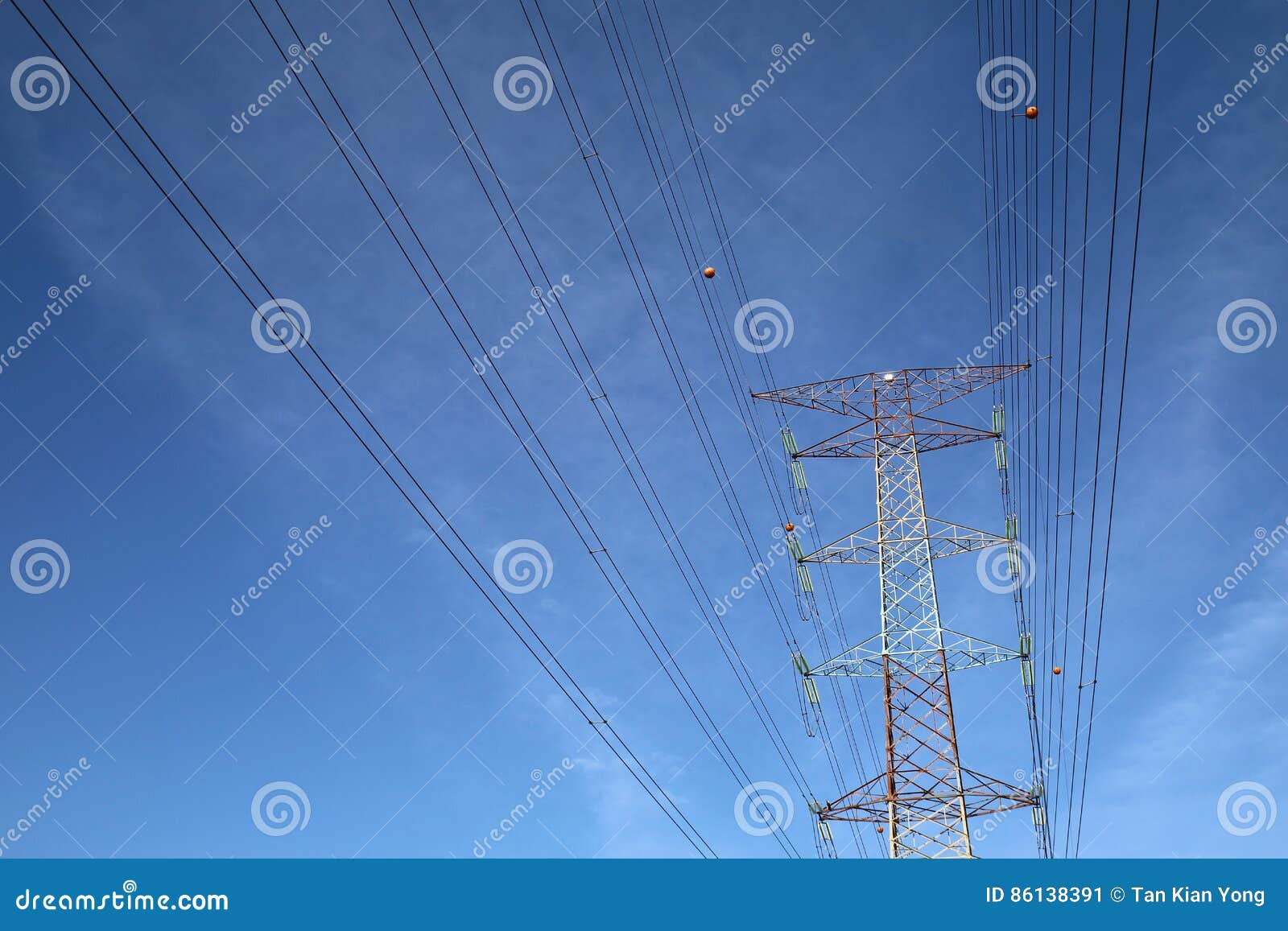 Grid Electricity Tower - Series 4 Stock Image - Image of voltage ...