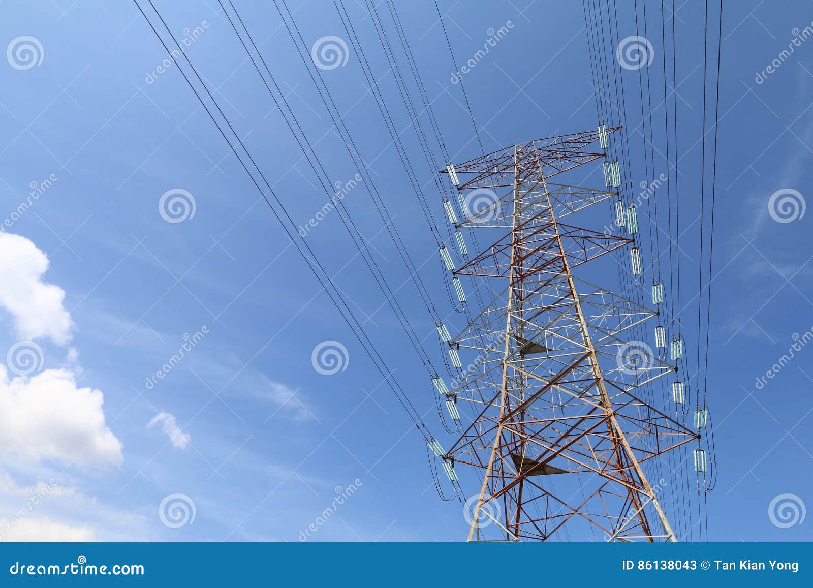 Grid Electricity Transmission Tower - Series 4 Stock Image - Image of ...