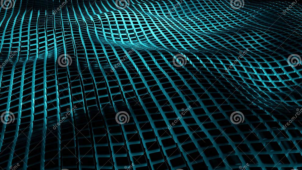 Grid flow wave pattern stock illustration. Illustration of iron - 230790558
