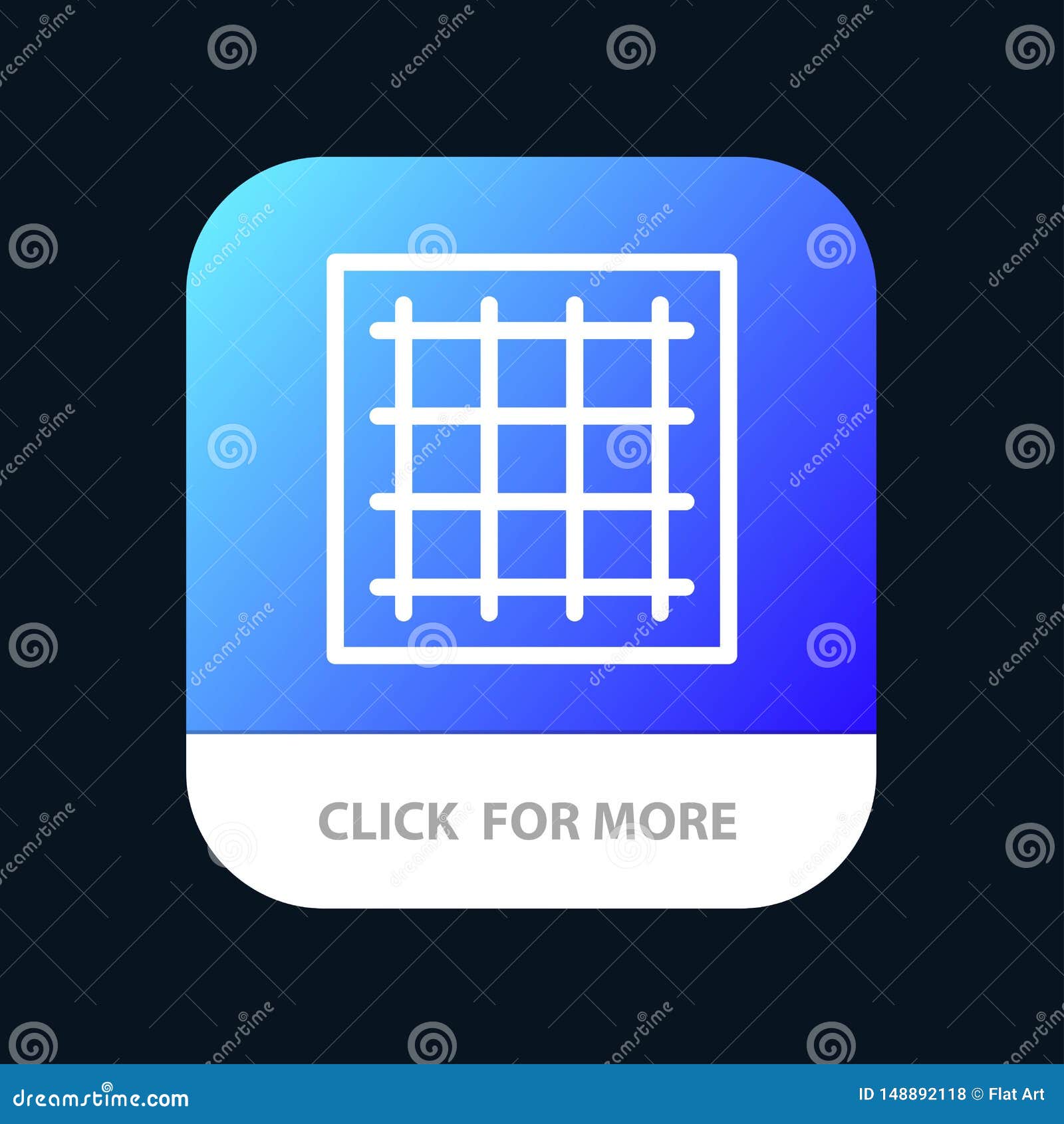 Grid Graph Drawing Area Software Mobile App Button Android And Ios Line Version Stock