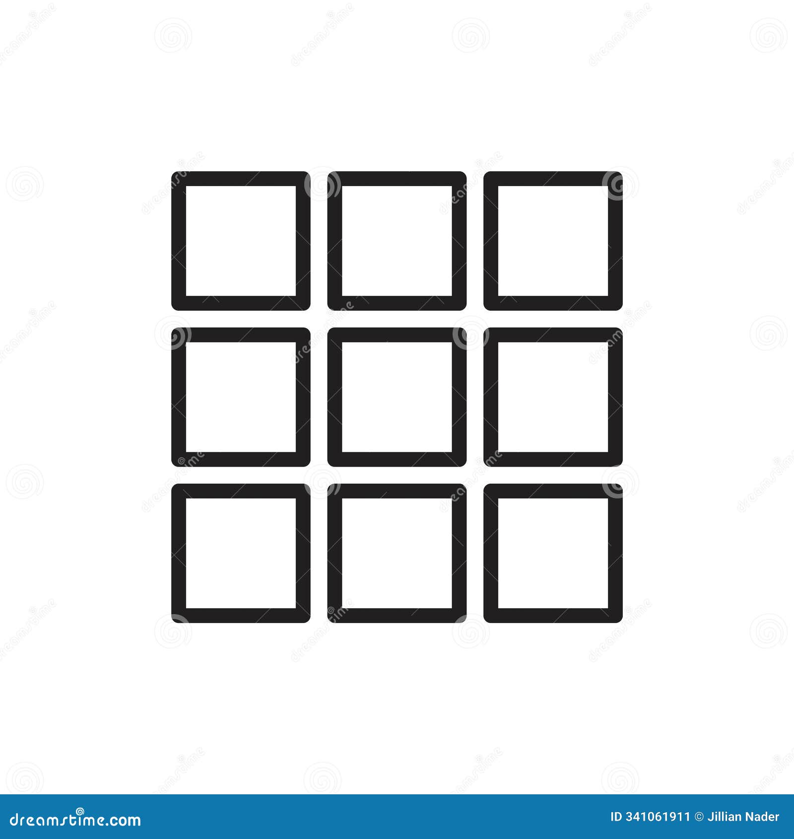 Off The Grid Icon Black And White Vector Outline Sign | CartoonDealer ...