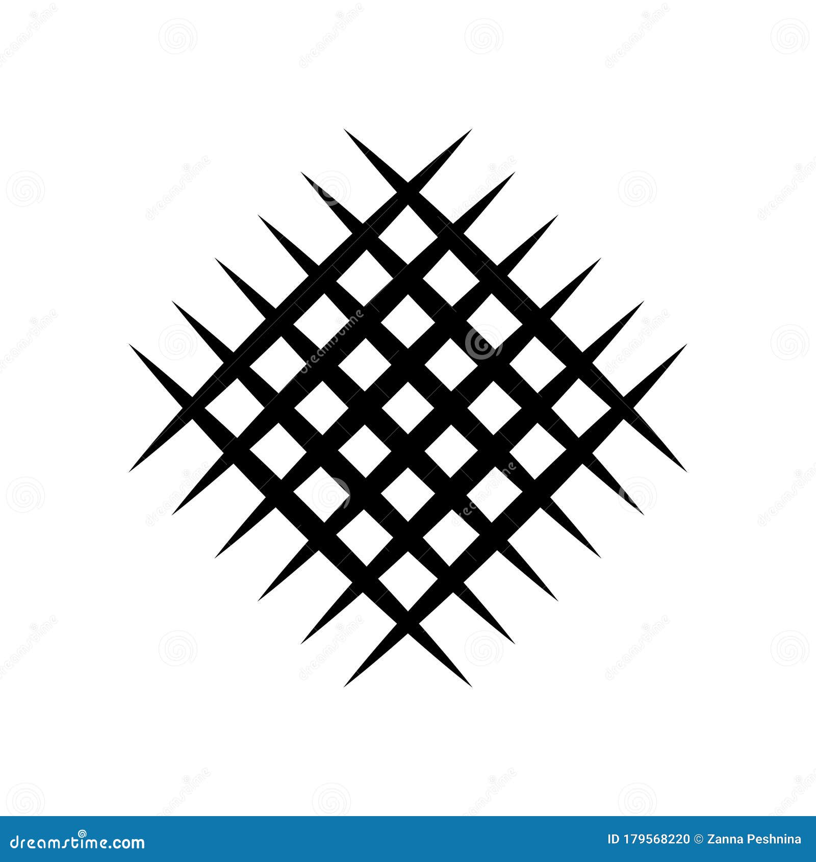 Grid Icon or Symbol Flat Style Isolated on White Stock Illustration ...
