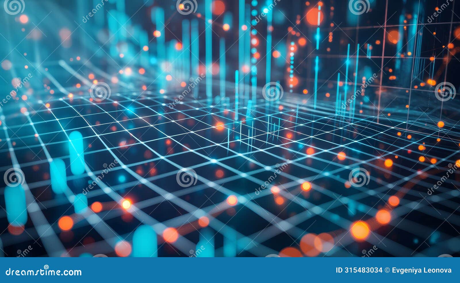 Grid of Intersecting Lines Symbol of Stability and Analytics in Finance ...