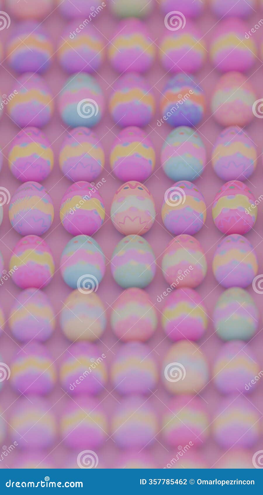A Grid-like Arrangement of Colorful Easter Eggs Covering the Entire ...