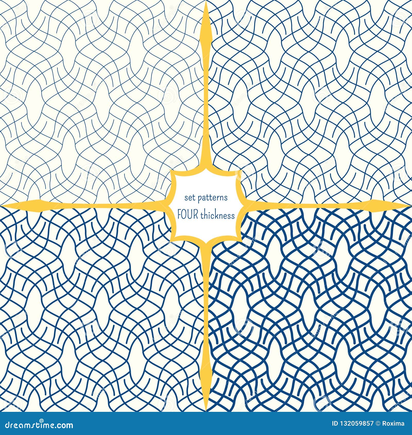 A Grid of Lines of Different Thickness. Stock Vector - Illustration of ...