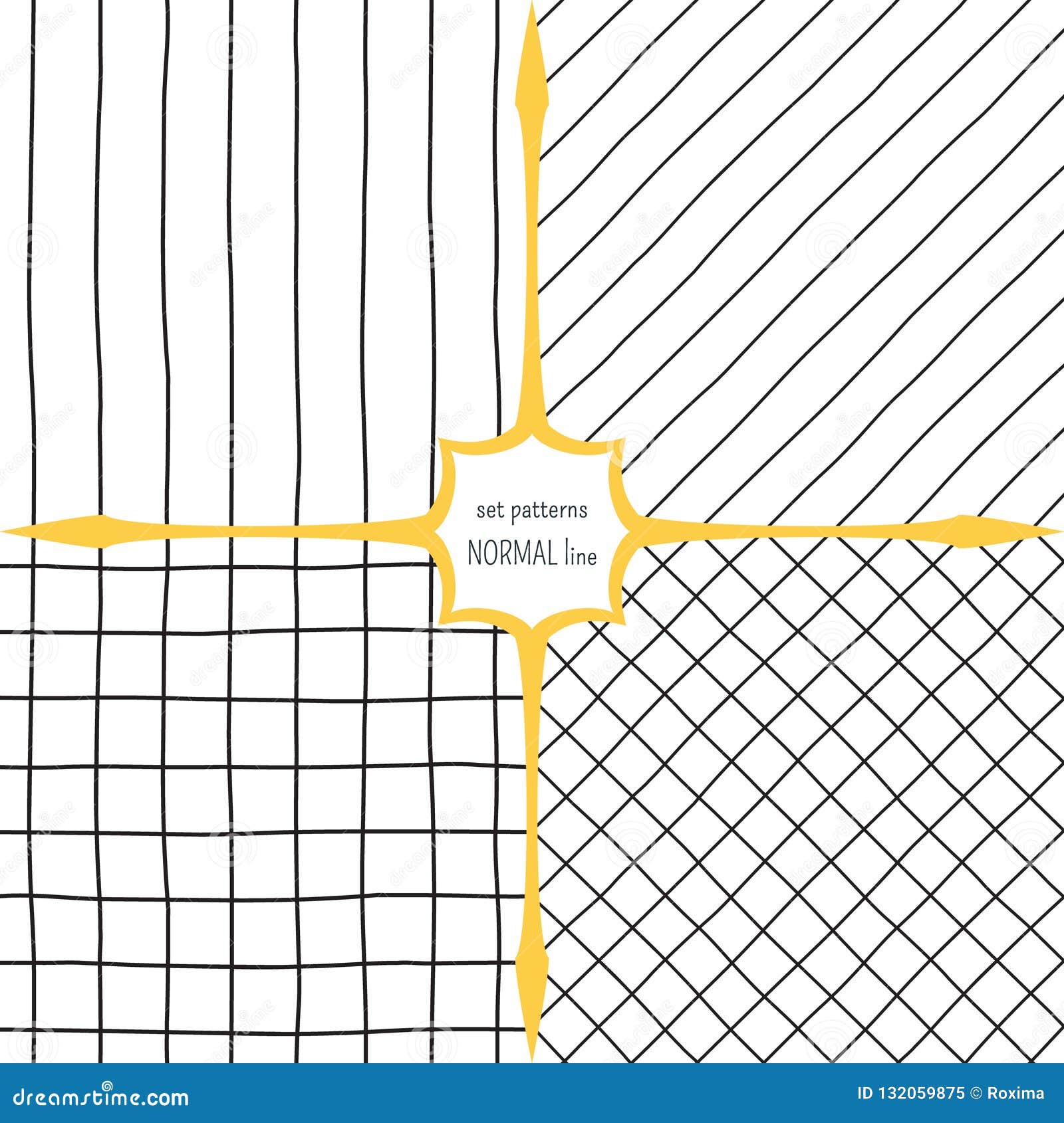 A Grid of Lines of Different Thickness. Stock Vector - Illustration of ...
