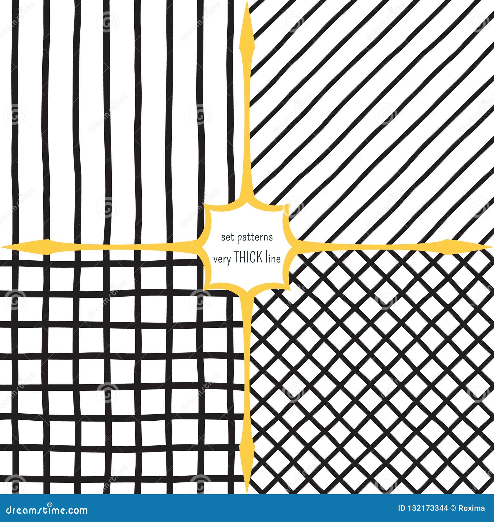 A Grid of Lines of Different Thickness. Stock Vector - Illustration of ...