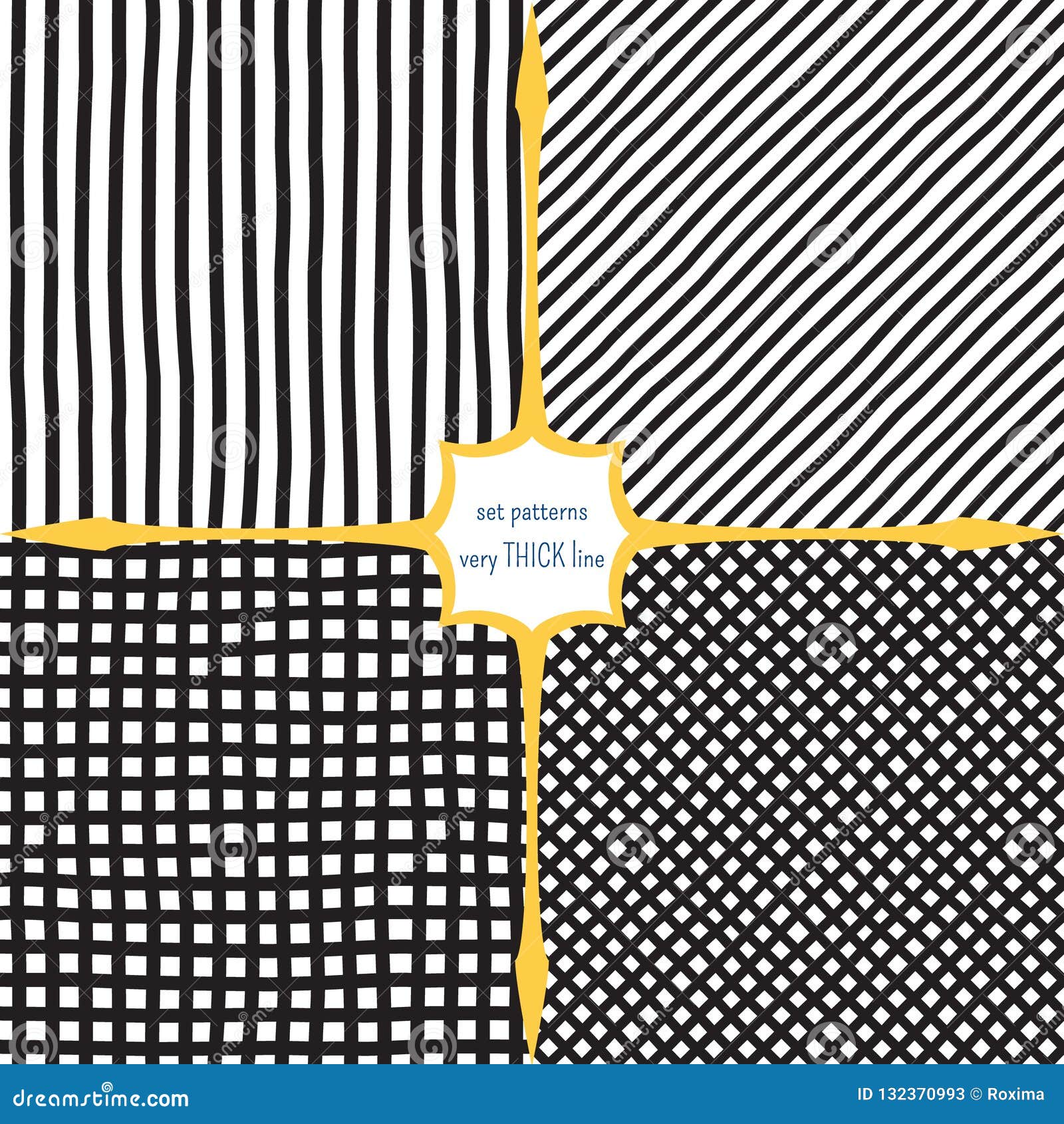 A Grid of Lines of Different Thickness. Stock Vector - Illustration of ...