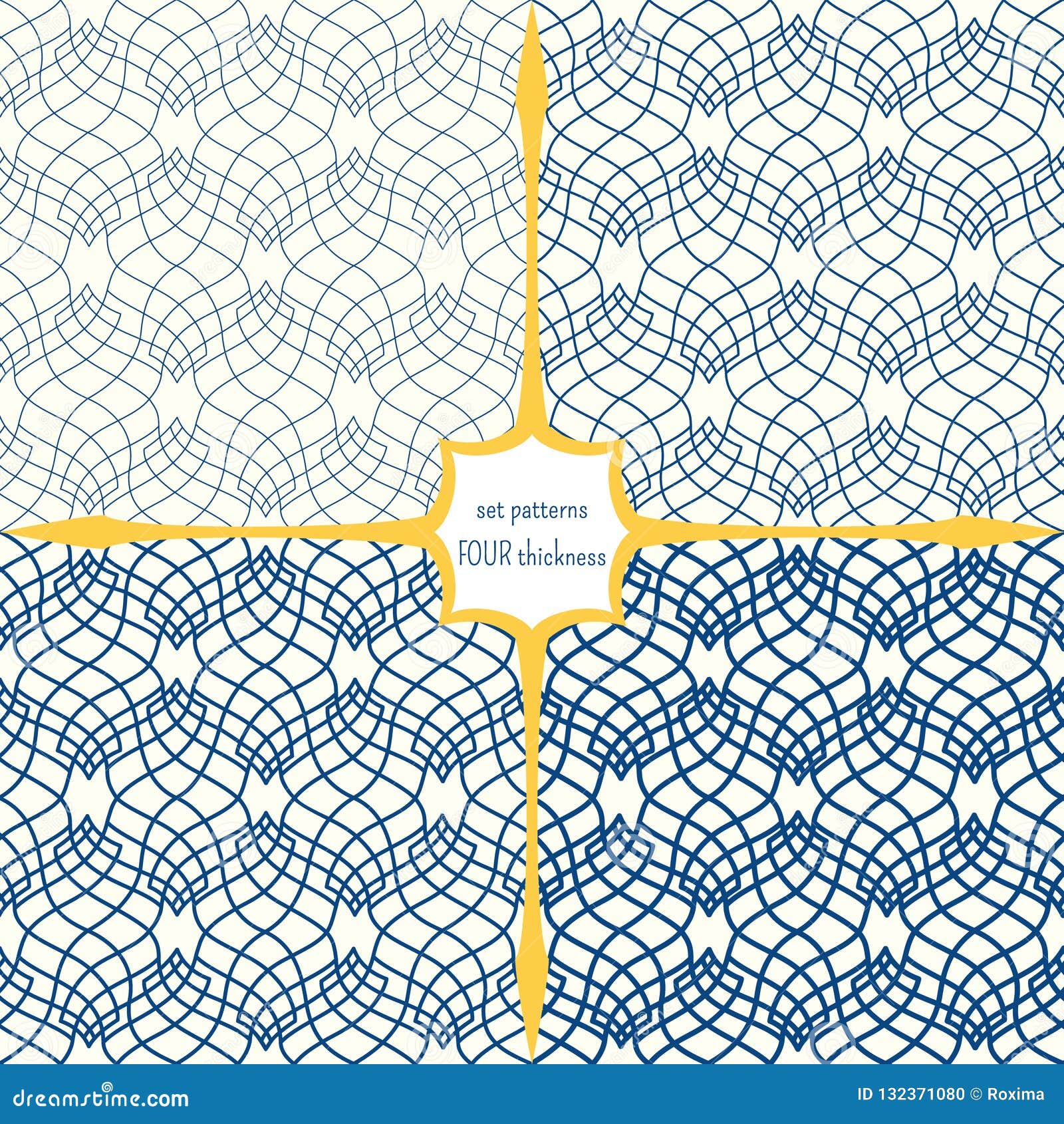 A Grid of Lines of Different Thickness. Stock Vector - Illustration of ...