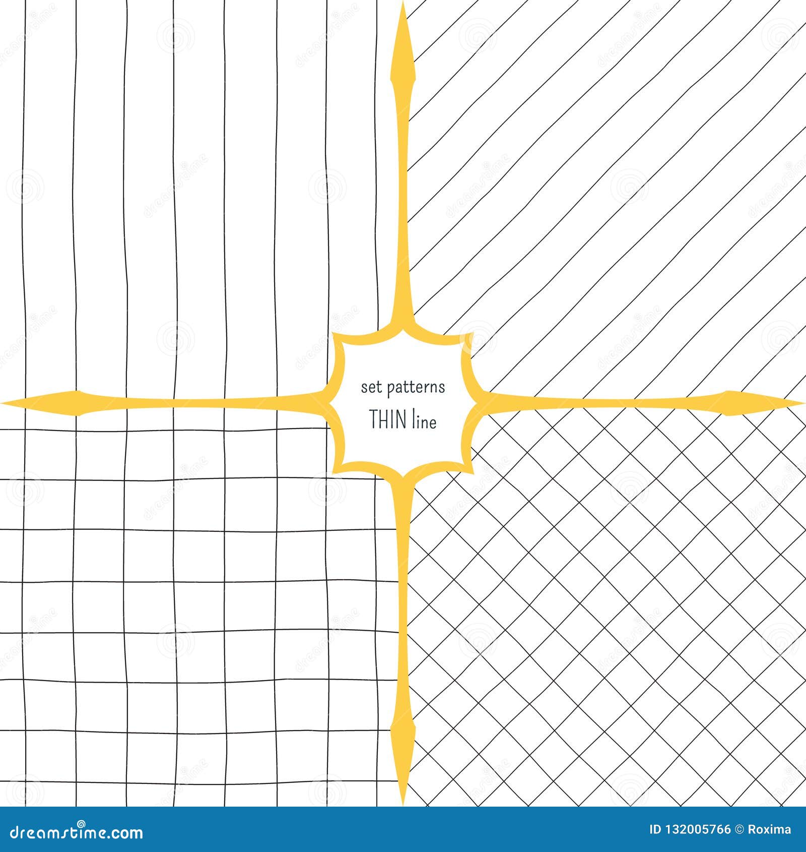 A Grid of Lines of Different Thickness. Stock Vector - Illustration of ...