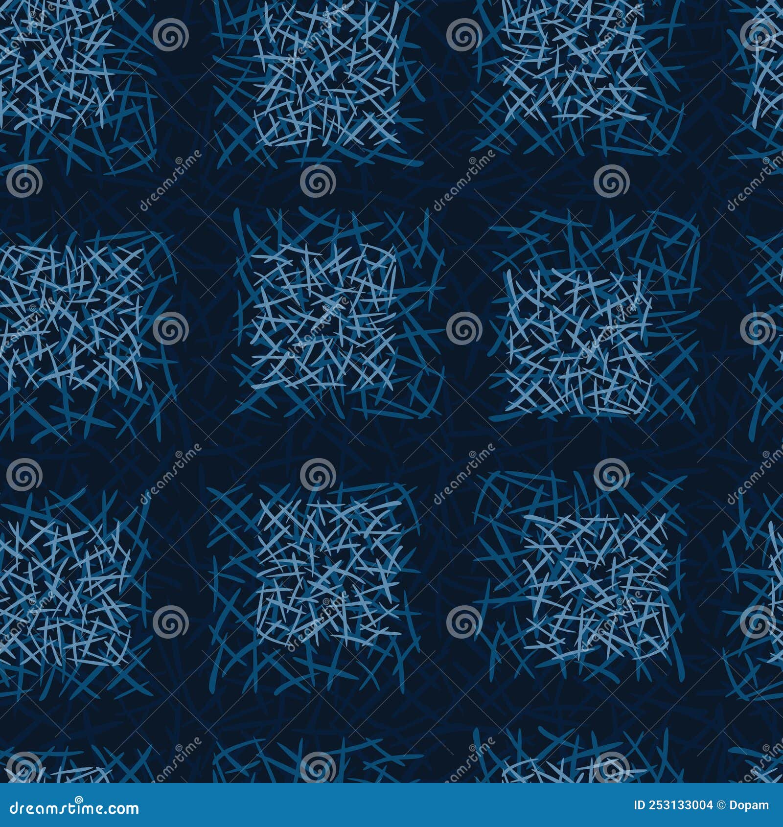 Grid of Lines and Scratches As a Seamless Pattern. Square Elements on a ...