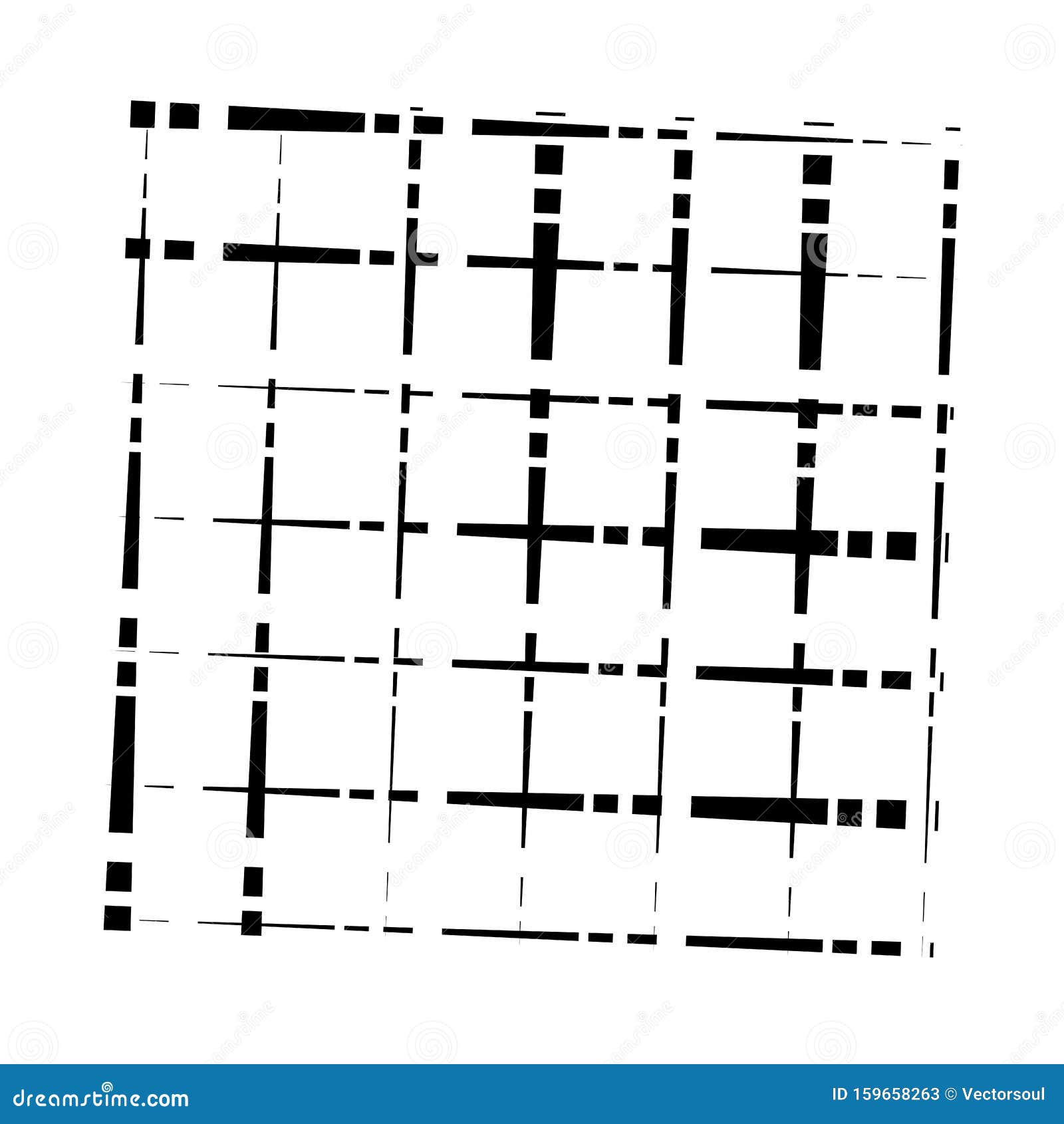Grid, Mesh Abstract Geometric Pattern. Grating, Trellis Texture with Intermittent, Interrupt ...