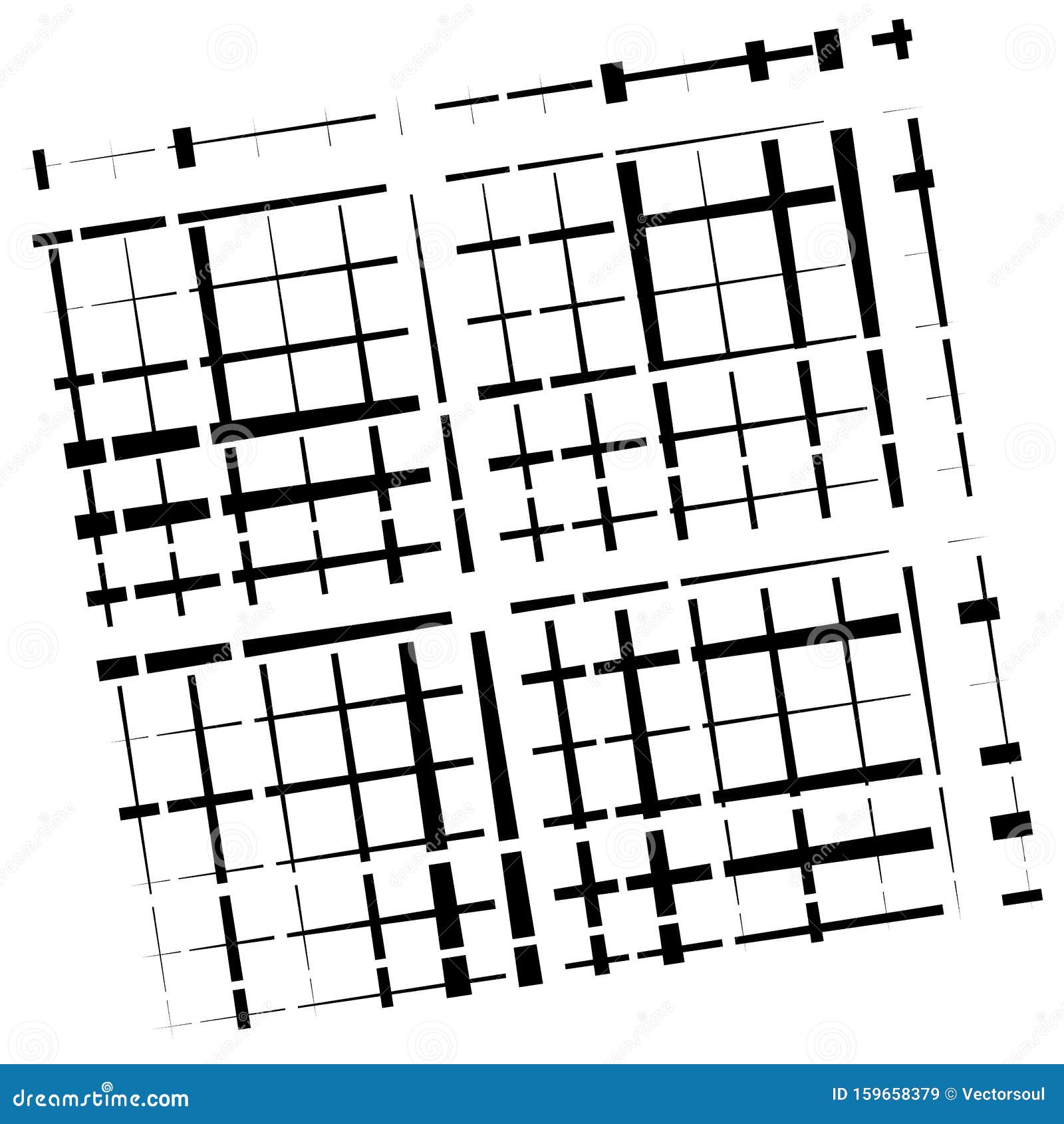 Grid, Mesh Abstract Geometric Pattern. Grating, Trellis Texture with Intermittent, Interrupt ...