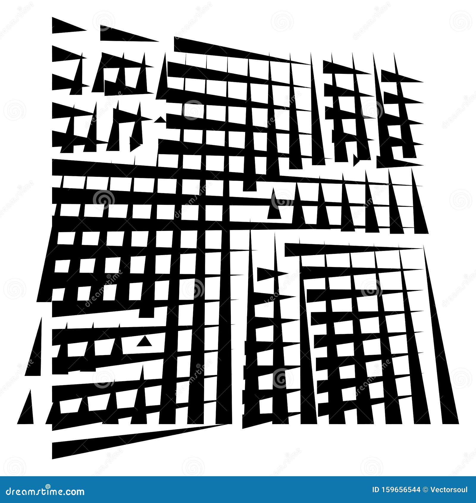 Grid, Mesh Abstract Geometric Pattern. Segmented Intersect Lines. Crossing Dynamic Stripes ...