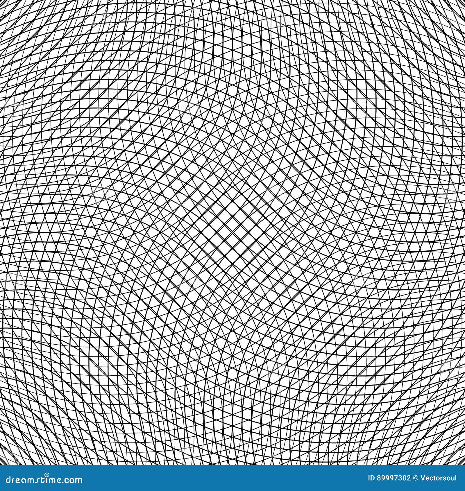 Grid, Mesh of Circular Thin Lines. Geometric Texture, Pattern Stock ...
