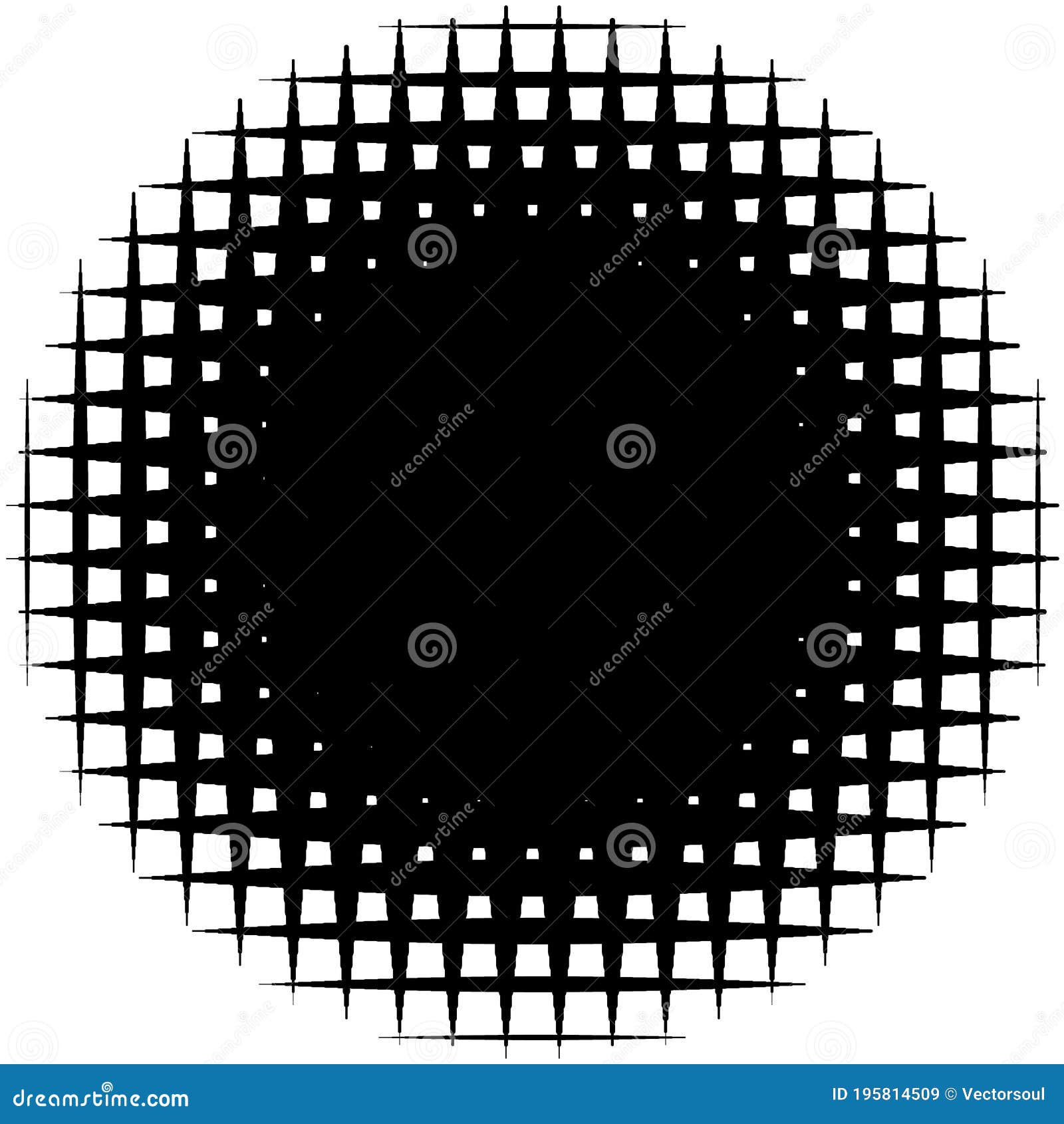 Grid, Mesh, Grating and Lattice Abstract Geometric Circle Icon, Circle ...