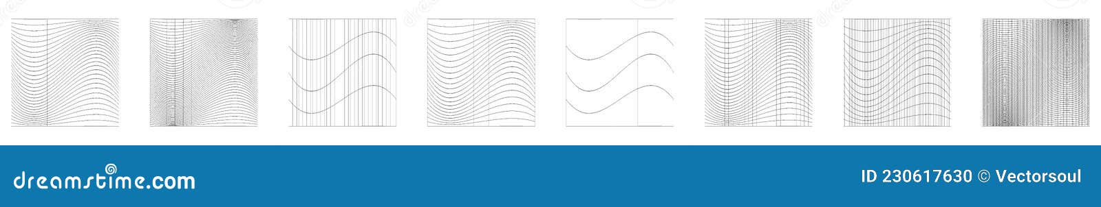 Grid, Mesh, Grating, Trellis, Wireframe with Distortion, Deformation ...